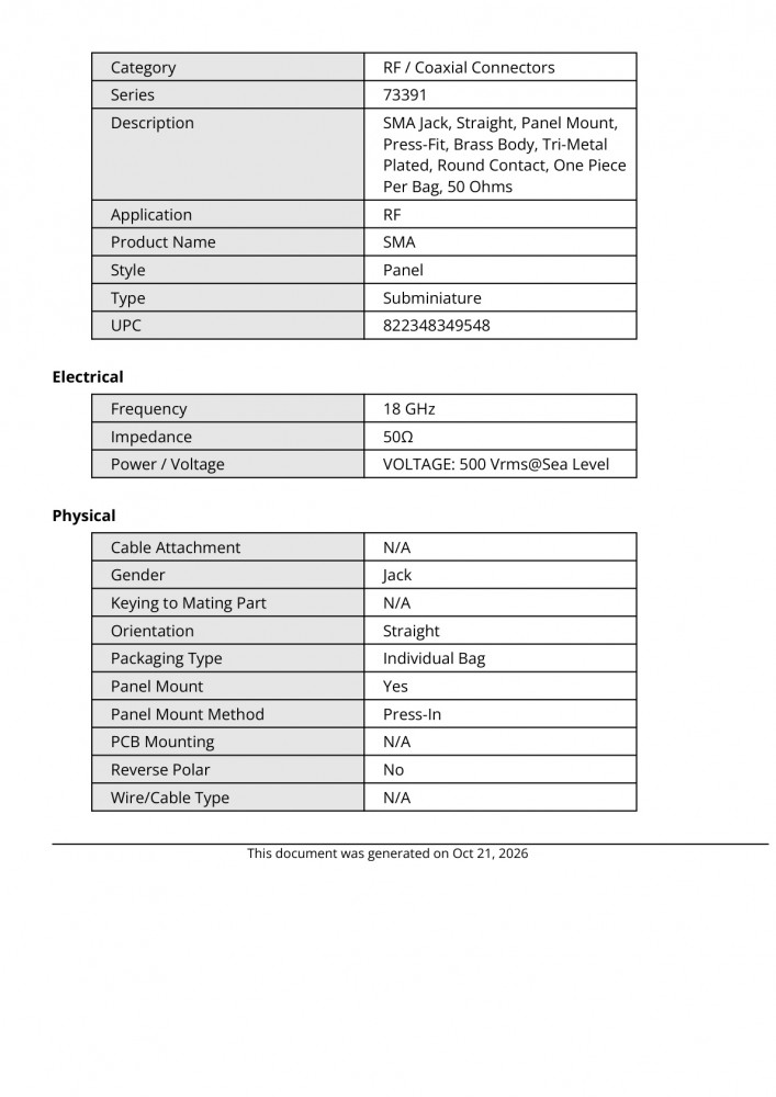 MOLEX 733910700 technical document image, page 2