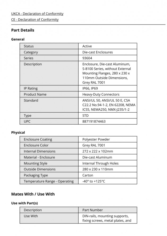 936040121 product document, page 2