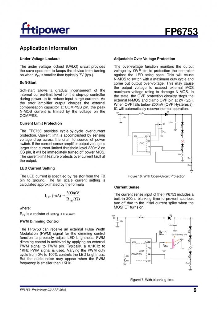 FP6753 datasheet page 9