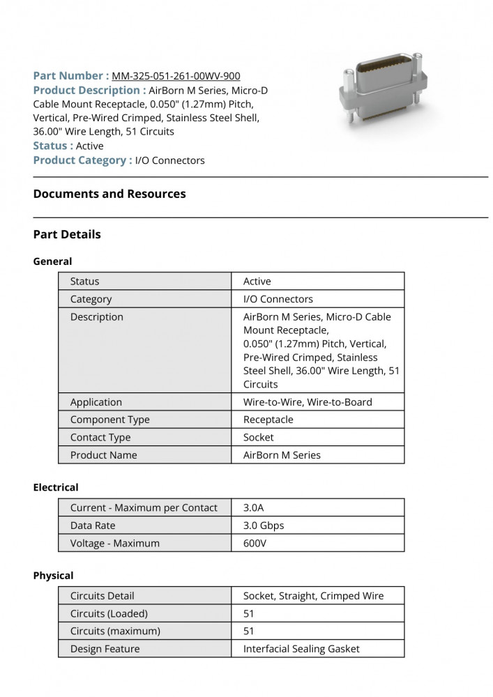 MM-325-051-261-00WV-900 technical document image, page 1