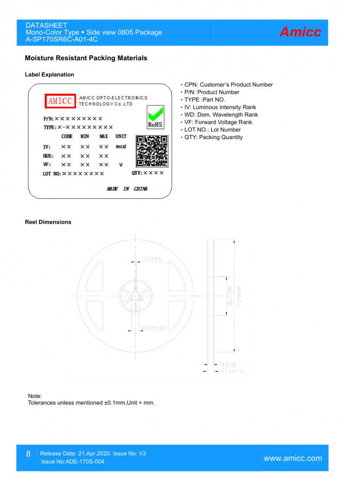 A-SP170SR6C-A01-4C approval sheet page 8