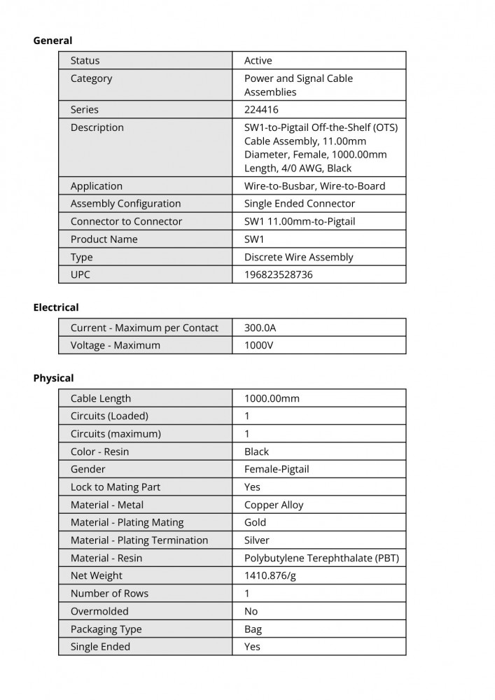 Technical document image 2 for MOLEX 2244162116