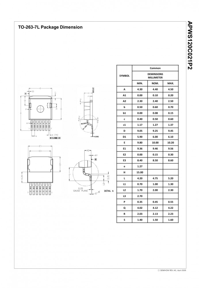 APWS120C021P2 datasheet page 8