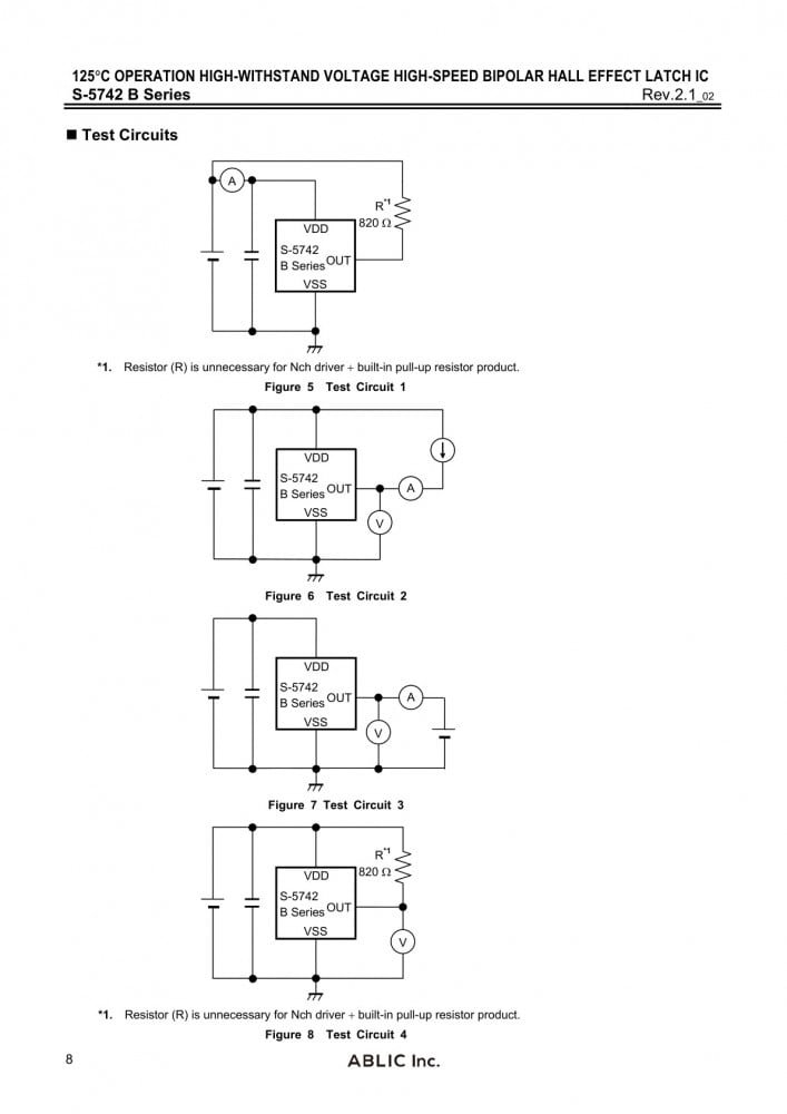 ABLIC S-5742N datasheet page 8