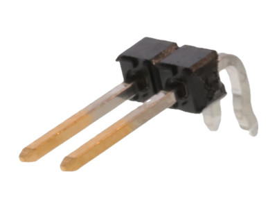 KK 254 Breakaway Header, Right-Angle Surface Mount Compatible, 2 Circuits, 0.38µm Gold (Au) Plating, Mating Pin Length 8.23mm, with Kinked PC Tails, Bag for sale