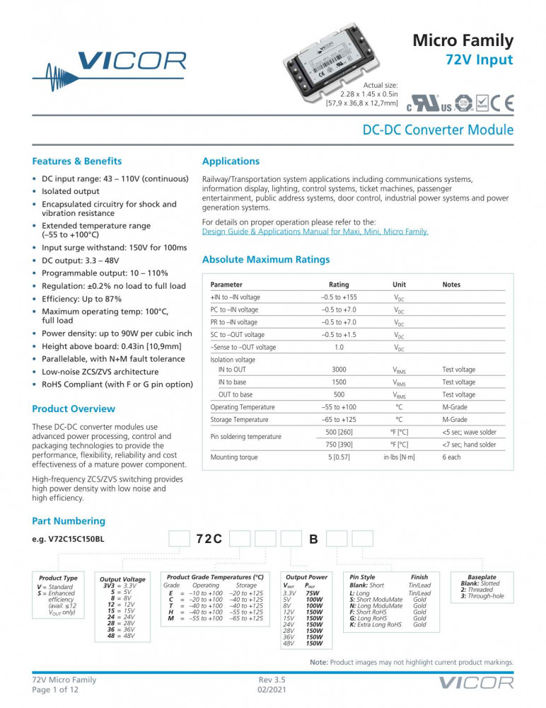 VICOR document page 1