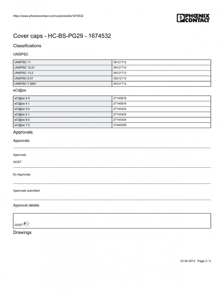 Phoenix Contact 1674532 technical document page 2