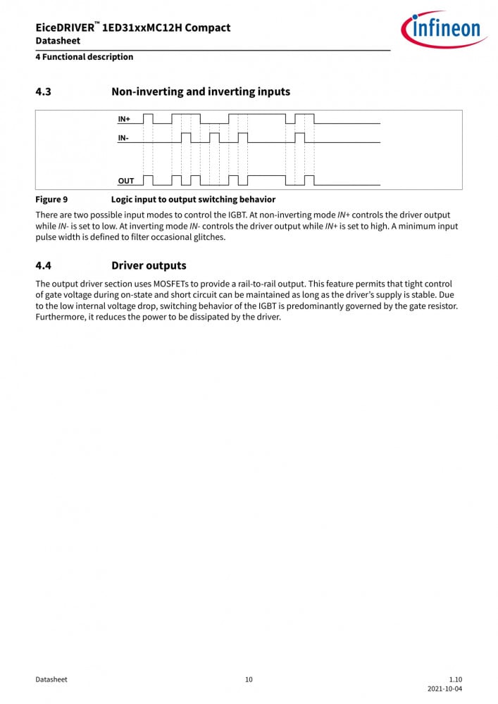 Infineon 1ED3121MC12H datasheet page 10