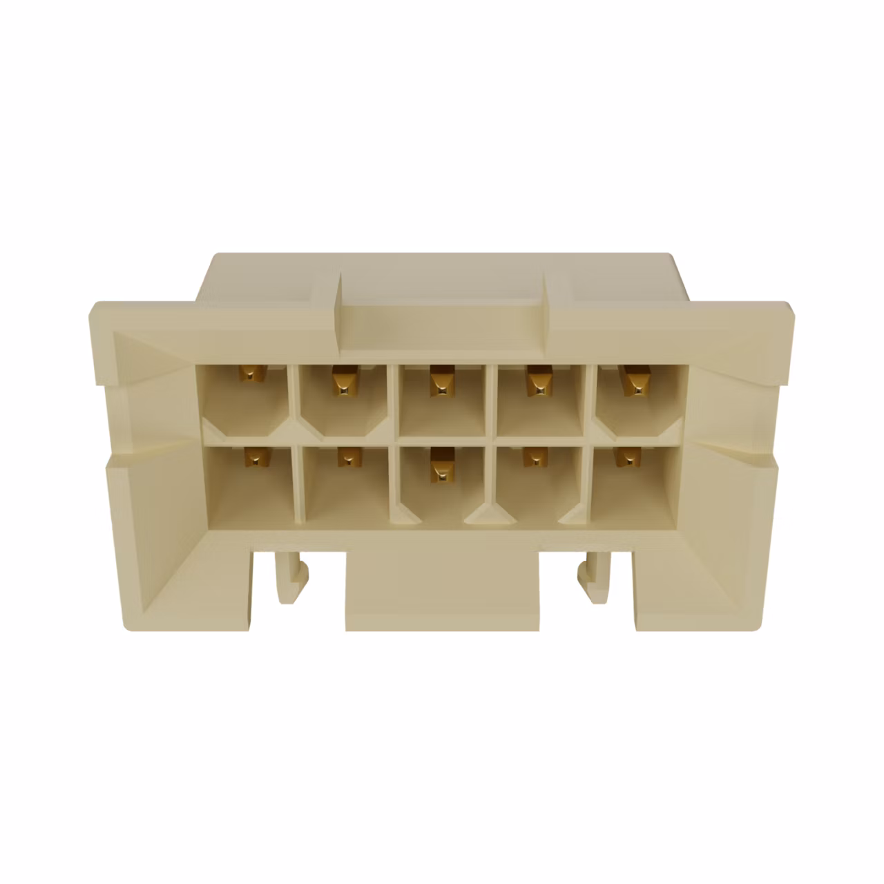 Mini-Fit BMI First Mate / Last Break Header, 4.20mm Pitch, Dual Row, Right-Angle, 10 Circuits, Nylon 6/6 UL 94V-0, Gold (Au) Plating for sale
