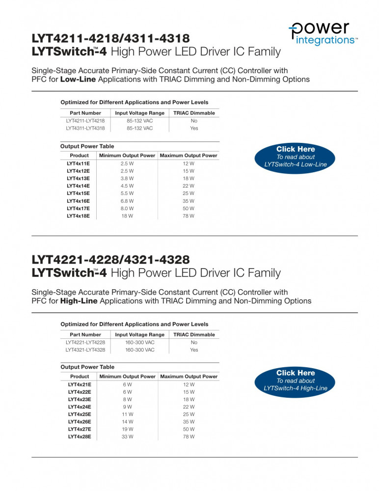 LYT4227E technical document page 1