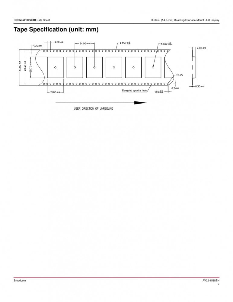 HDSM-543B datasheet page 7