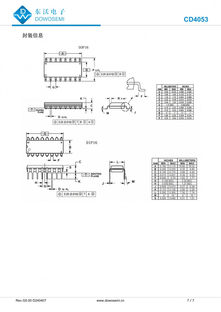 CD4053-DW technical document page 7