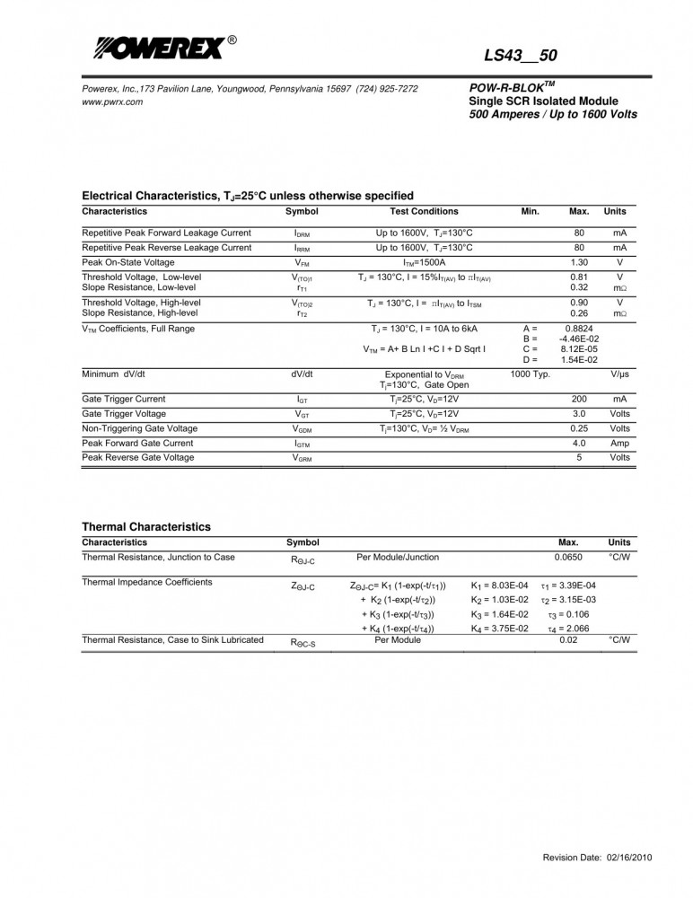 LS431650 technical document page 3
