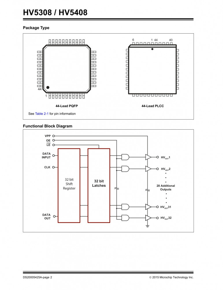 HV5408 technical document page 2