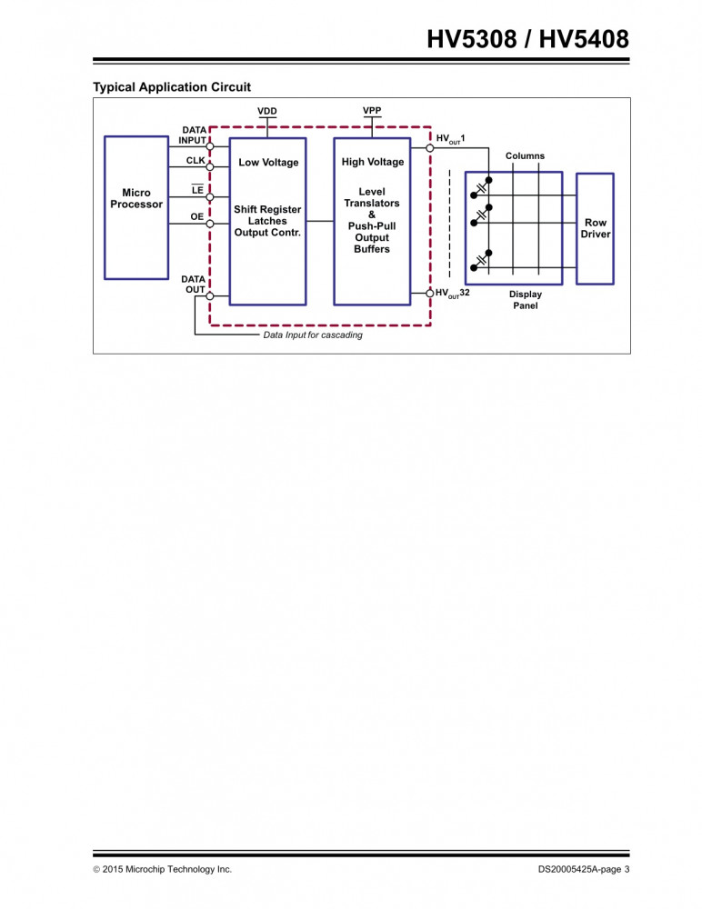 HV5408 technical document page 3