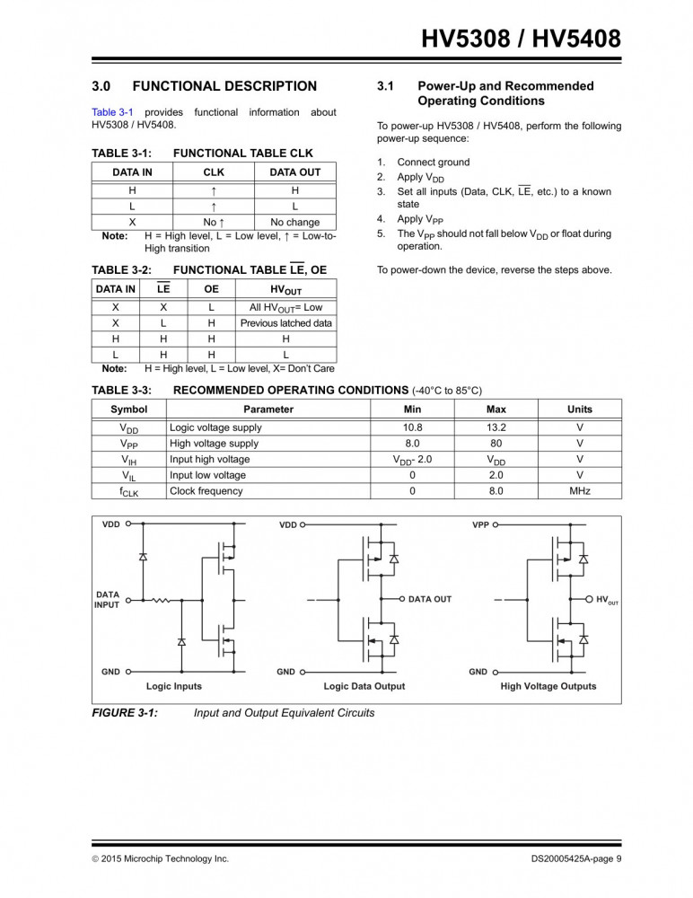 HV5408 technical document page 9