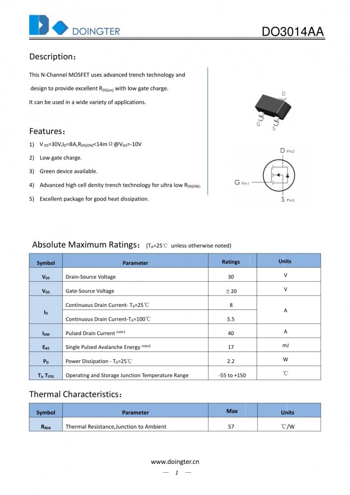 DO3014AA datasheet page 1
