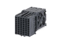 Impact 100 Ohm 3 Pair Right-Angle Daughtercard Receptacle, Unguided, 6 Columns, 54 Circuits, Plated Through Hole Dimension 0.39mm, Lead-Free for sale