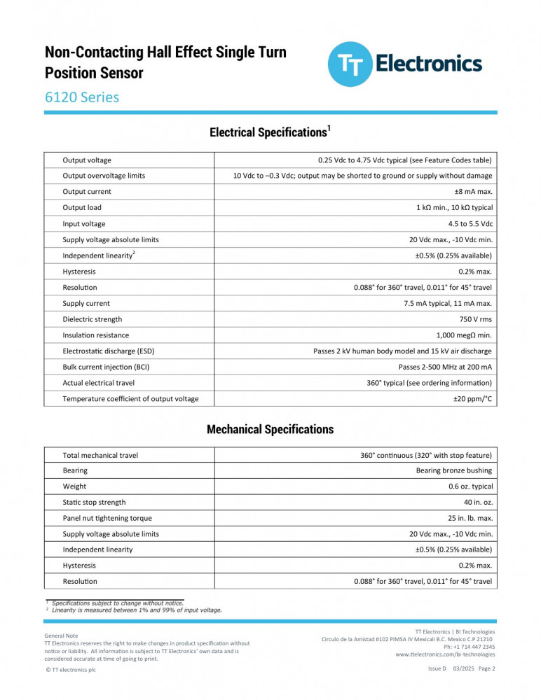 6120 Series document page 2