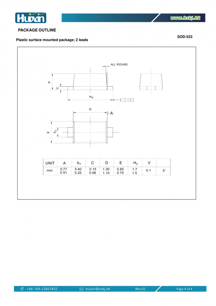 BZX584B3V3 technical document page 4