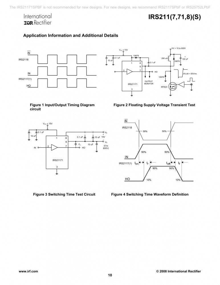 IRS2118 datasheet page 10