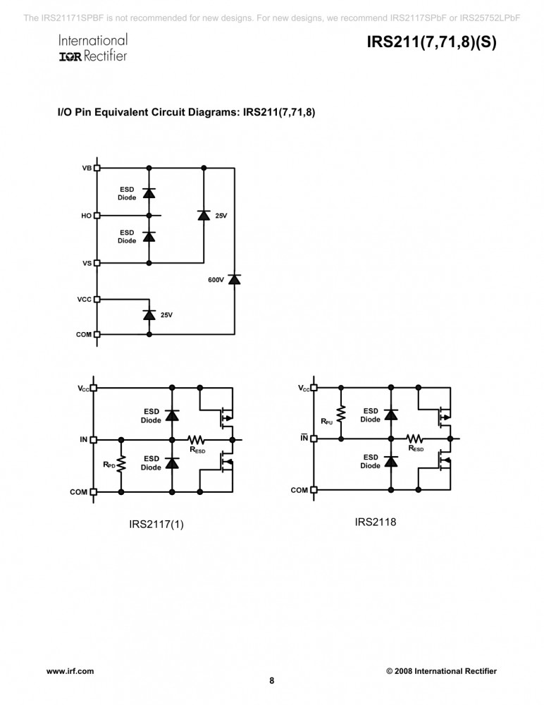 IRS2118 datasheet page 8