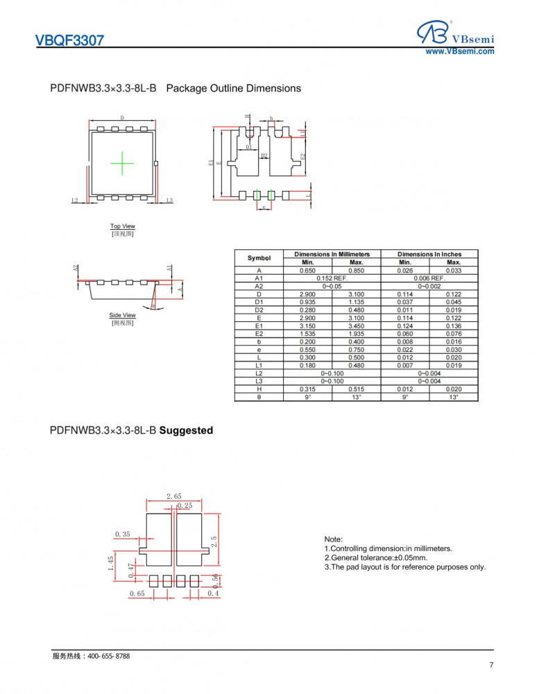 VBQF3307 datasheet page 7