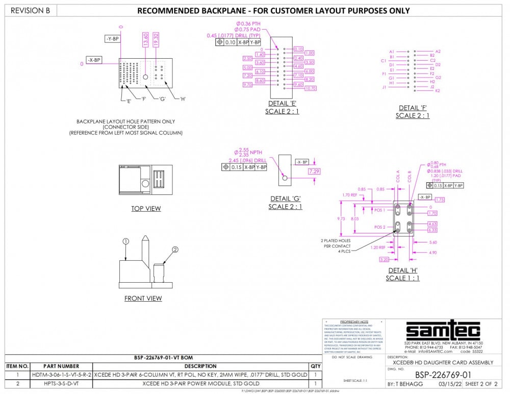 BSP-226769-01 technical drawing page 2