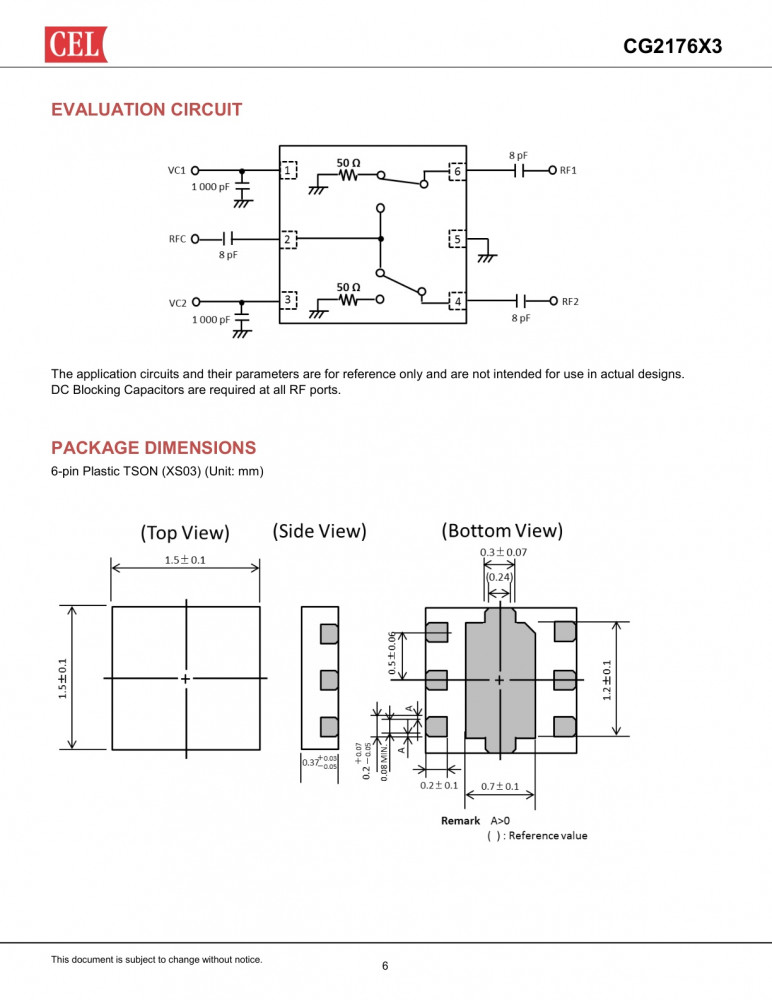 CG2176X3 datasheet page 6