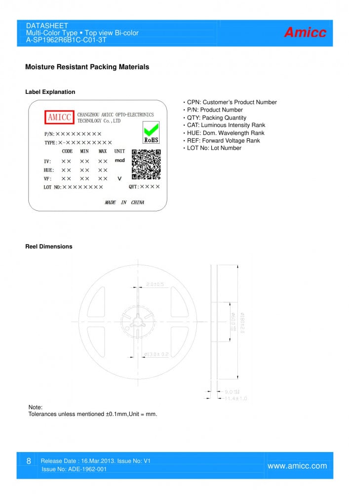 A-SP1962R6B1C-C01-3T datasheet page 8