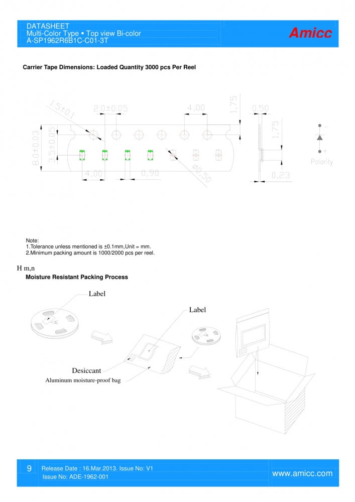 A-SP1962R6B1C-C01-3T datasheet page 9