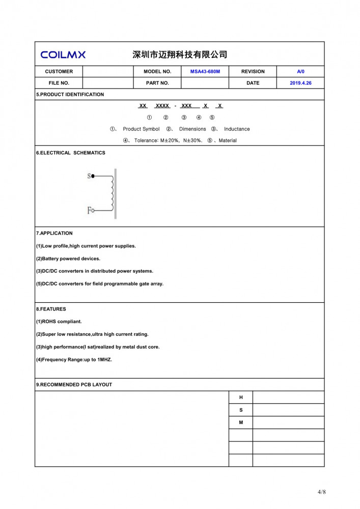 MSA43-680M specification page 4
