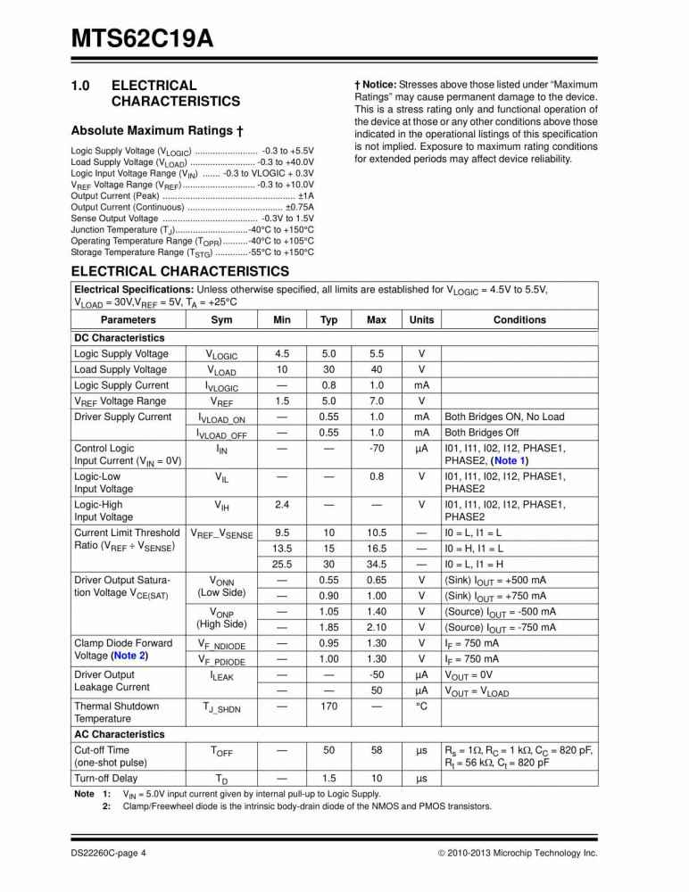MTS62C19A document preview, page 4