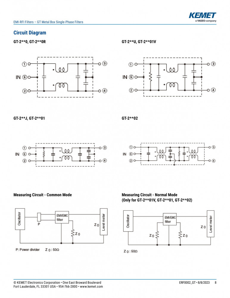 KEMET GT series technical document page 8