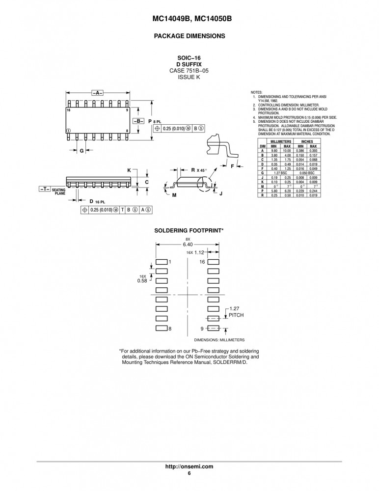 MC14049B document page 6
