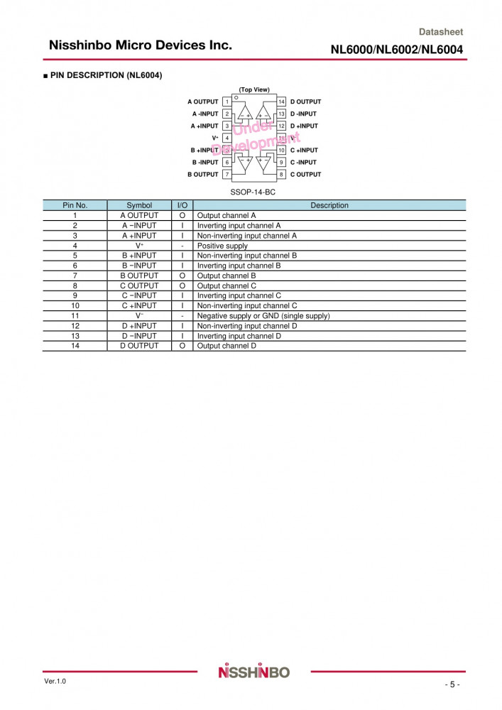 NL6002 datasheet page 5