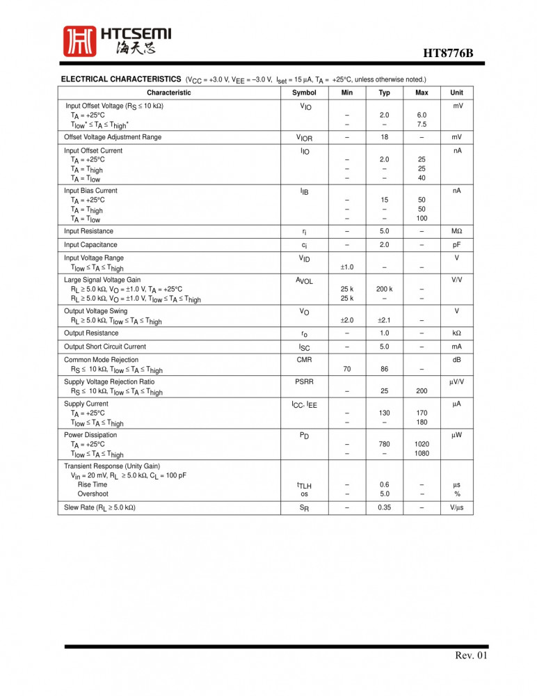 HT8776BRZ datasheet page 4