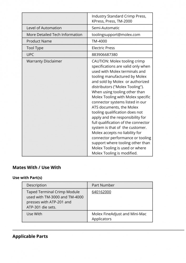 TM-4000 technical document preview, page 4