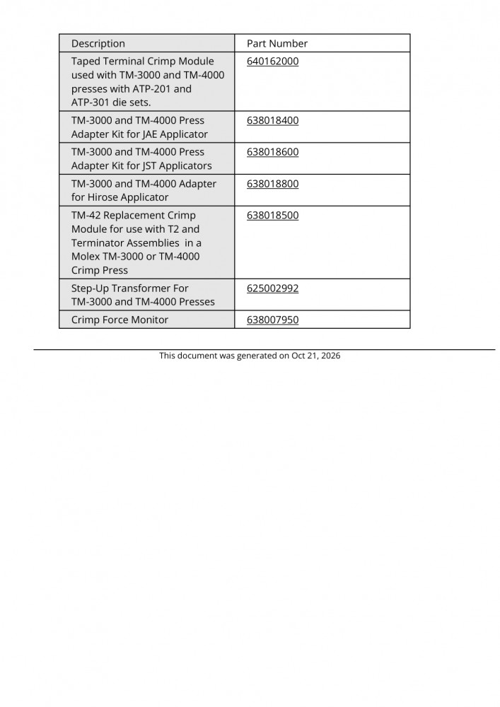 TM-4000 technical document preview, page 5