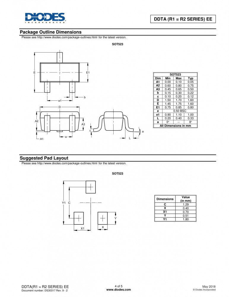 DDTA114EE-7-F technical document page 4
