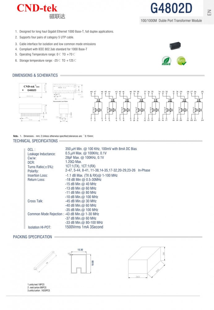 CND-tek G4802D technical document