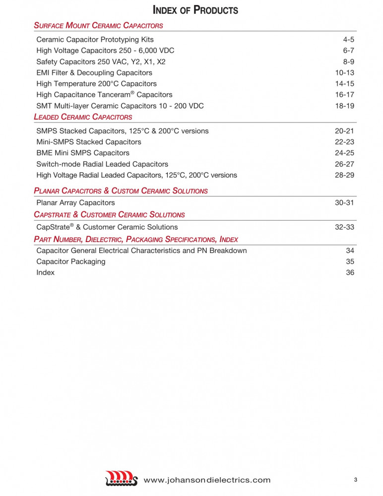 Johanson Dielectrics technical document page 3