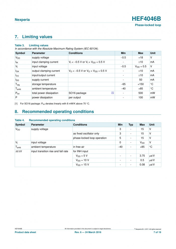 HEF4046BT datasheet page 7