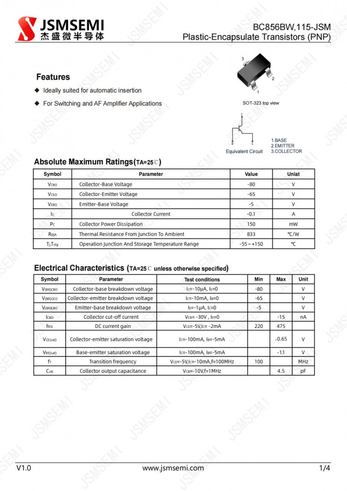 BC856BW,115-JSM datasheet page 1
