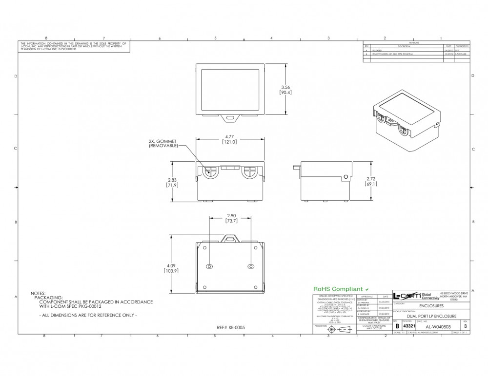 BT-CAT6P1HPW70W technical document preview