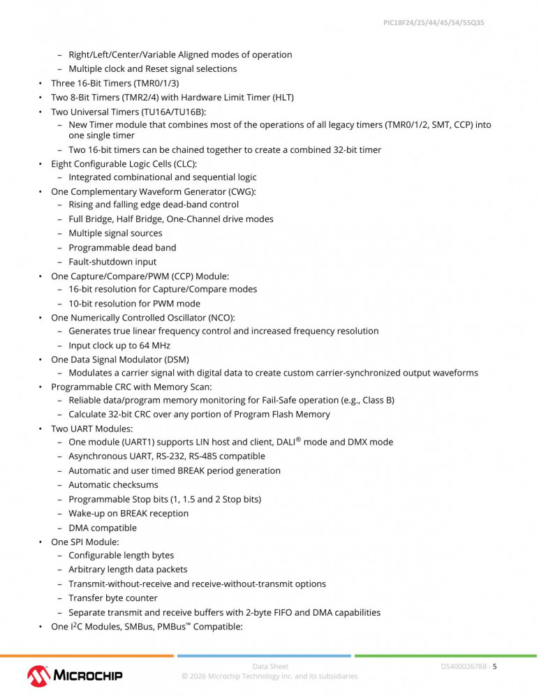 PIC18-Q35 document preview page 5