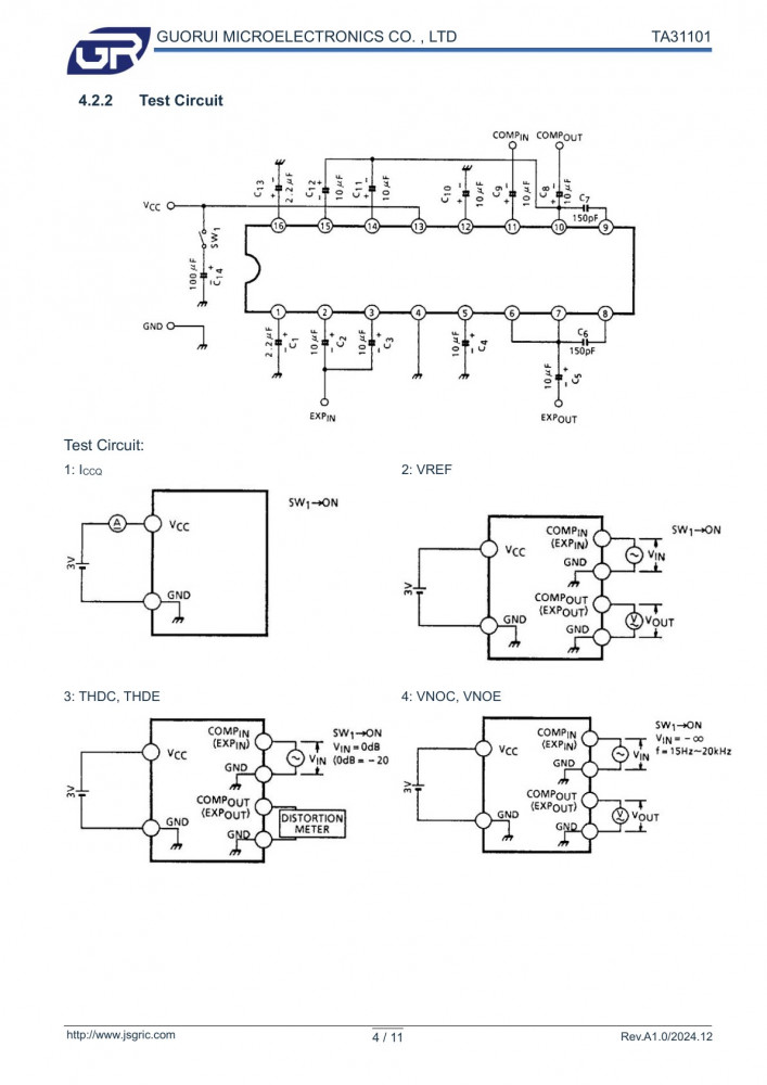 TA31101 datasheet page 4