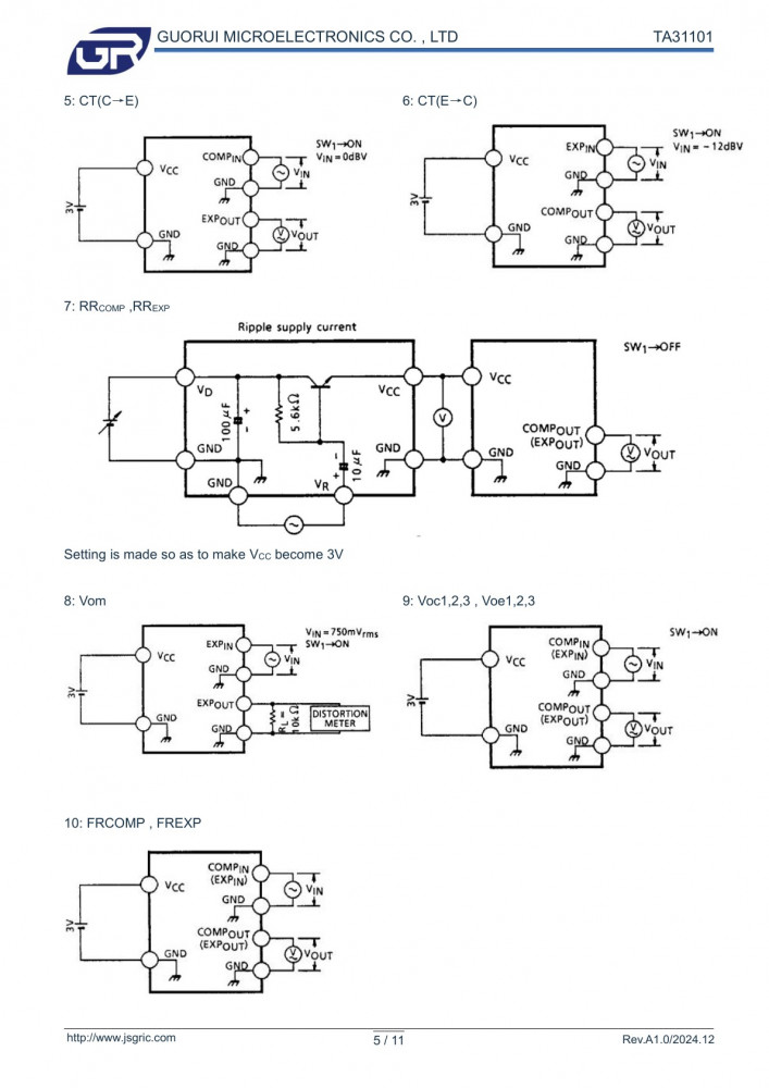 TA31101 datasheet page 5