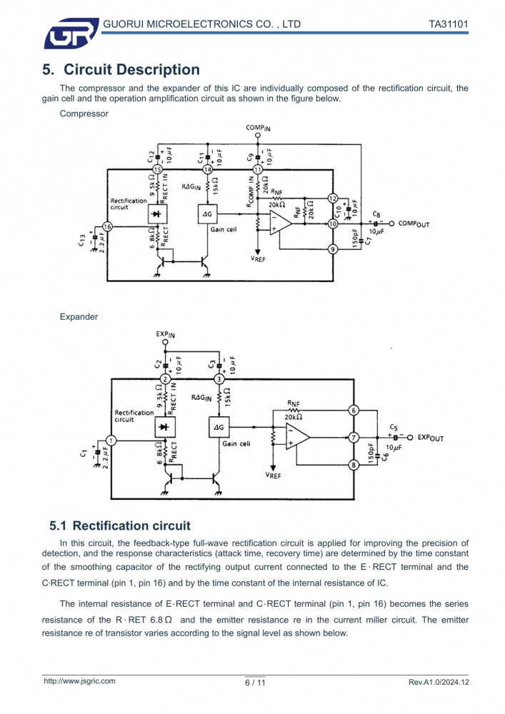 TA31101 datasheet page 6