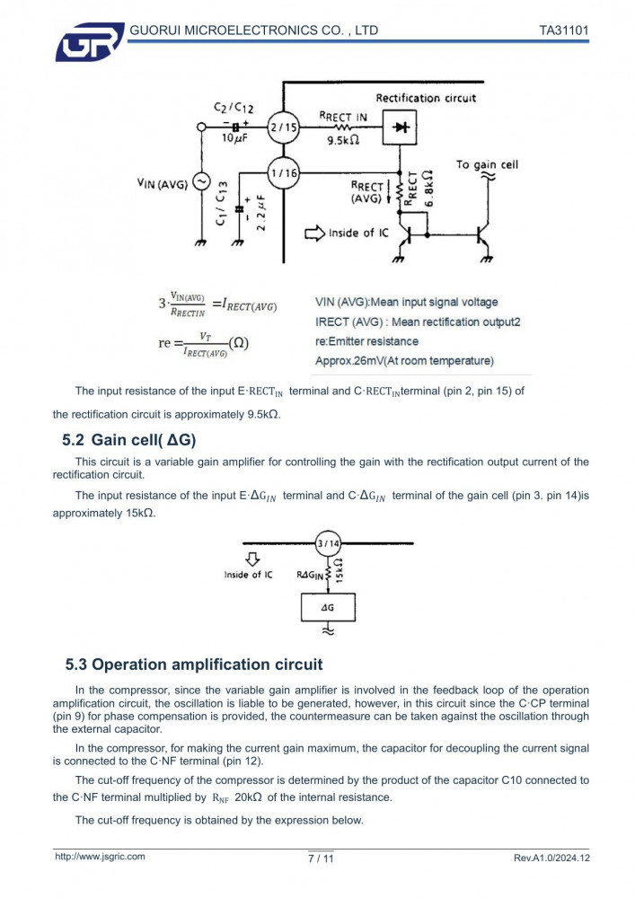 TA31101 datasheet page 7